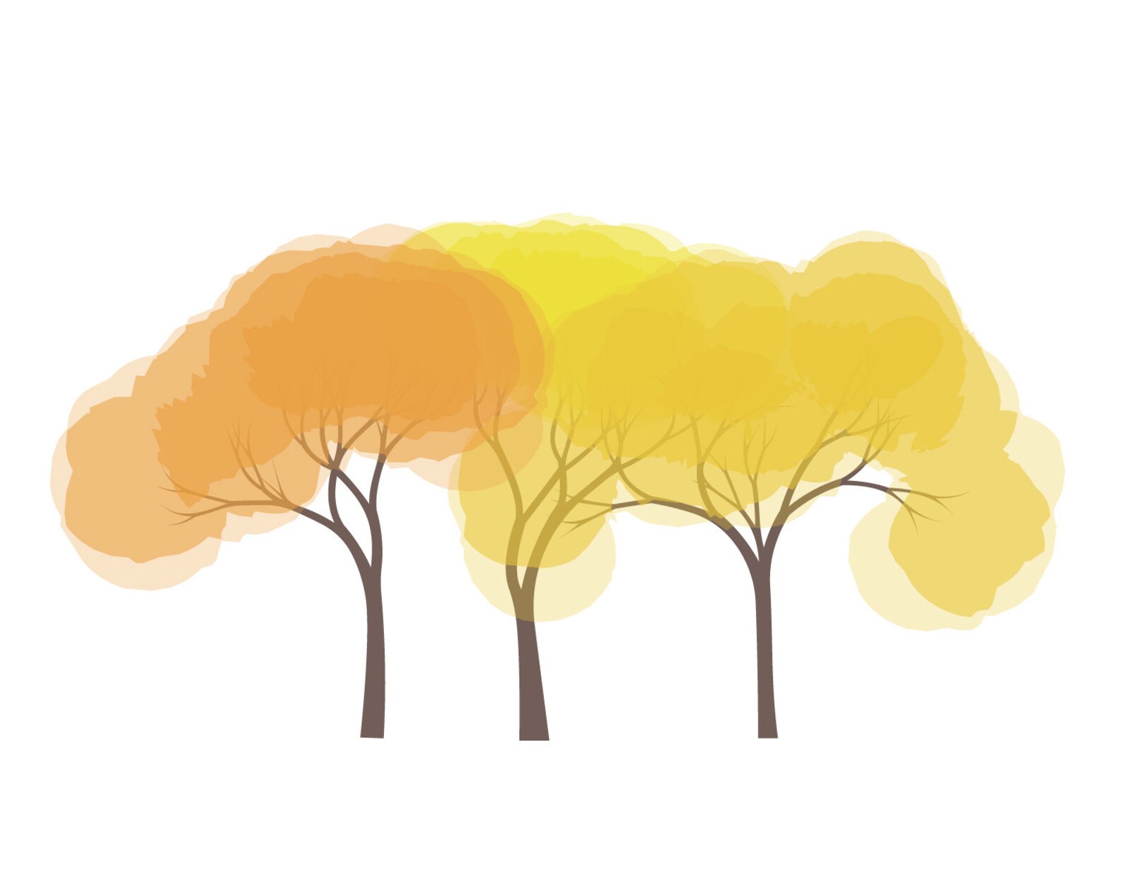 144 Set of Flat Vector Trees Clipart - Flat Vector Plant Illustration ...