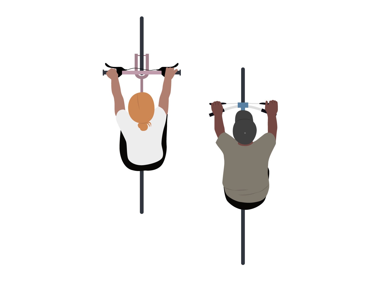 17 Flat Vector People - Top View - People Sport Top View - Pack of 17 ...