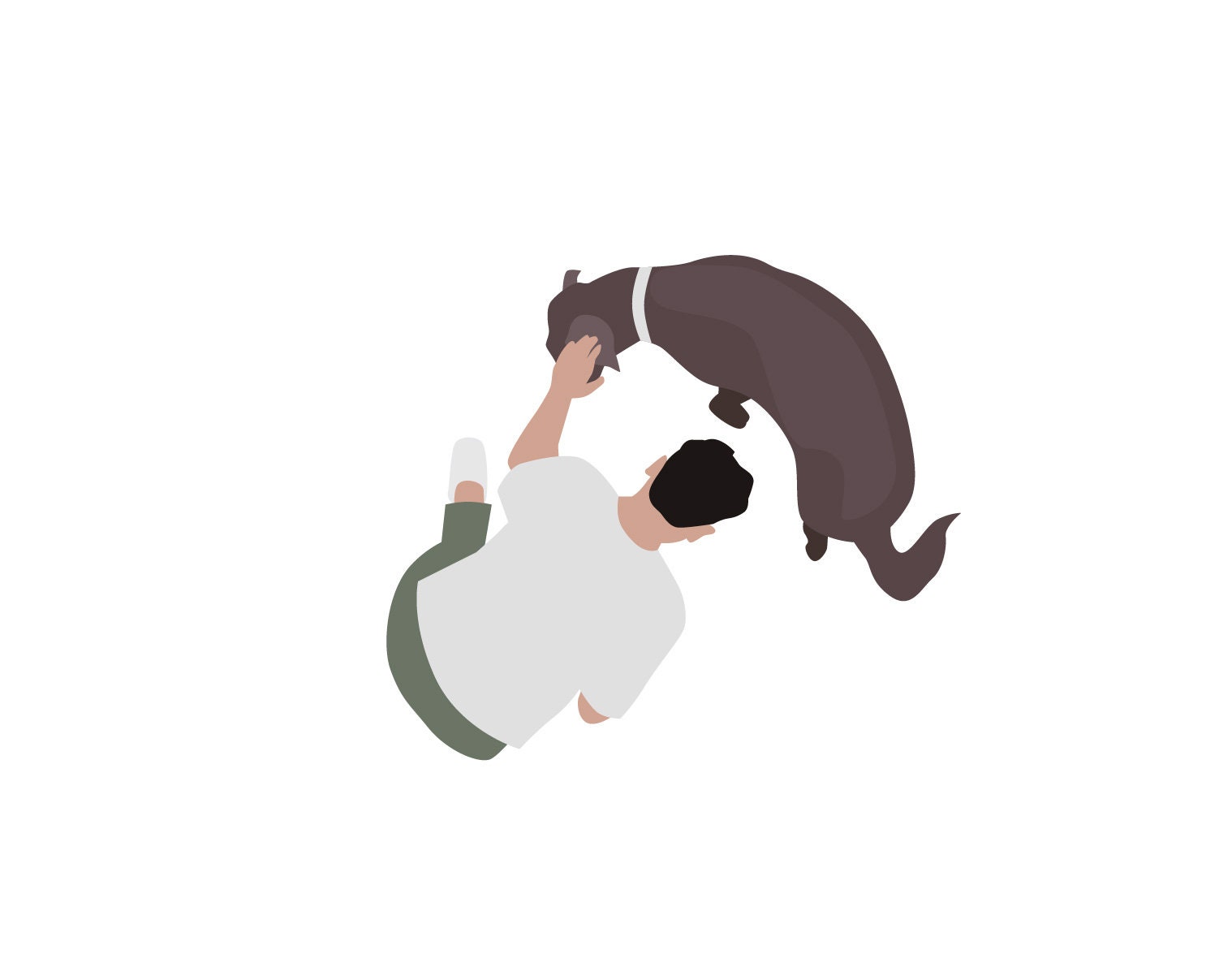 16 Flat Vector People - Top View - Pack of 19 Illustration - AI - Png ...