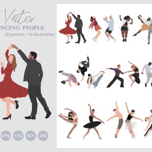 104 BIG SET - Flat Vector Cutout People - Ai - Png - Svg - Etsy
