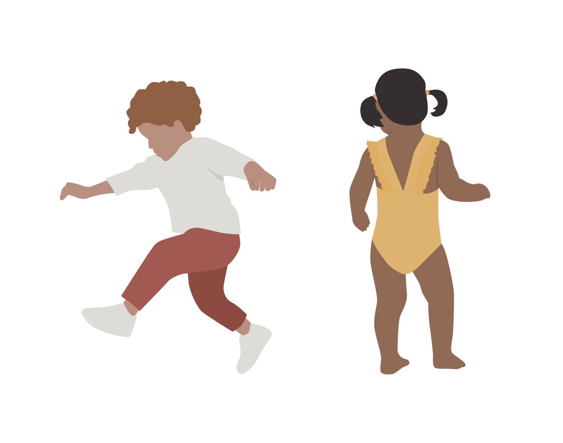 Abstract Children SVG, Vector Children, Baby Clipart, African Baby SVG ...