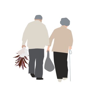 15 Flat Vector People Illustration - Elderly - Old People - Pack of 9 ...