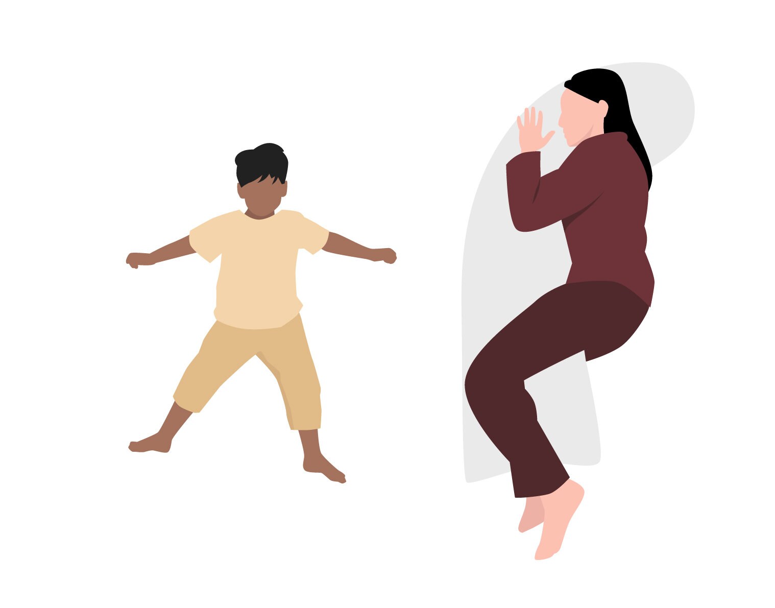 25 Flat Vector People - Sleeping People - Top View - Pack of 22 ...