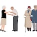 15 Flat Vector People Illustration - Elderly - Old People - Pack of 9 ...