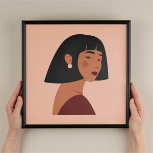 Abstract Woman SVG, Feminine Vector Clipart, Diversity Women, Friends ...
