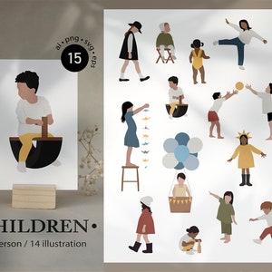 Abstract Children SVG, Vector Children, Baby Clipart, African Baby SVG ...