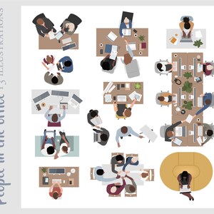 Bundle Flat Vector People - Top View Illustrations - Pack of 112 ...