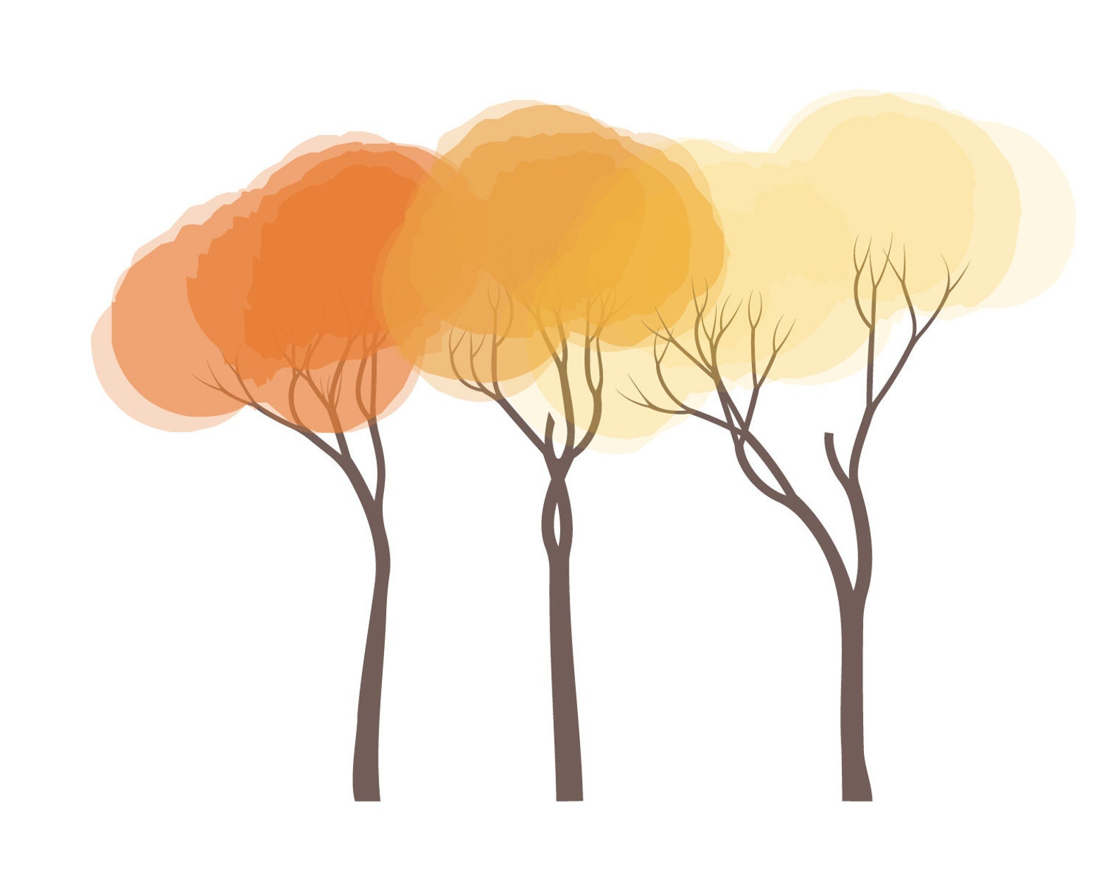 144 Set of Flat Vector Trees Clipart - Flat Vector Plant Illustration ...