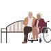 15 Flat Vector People Illustration AI - Old People - Elderly Faceless ...