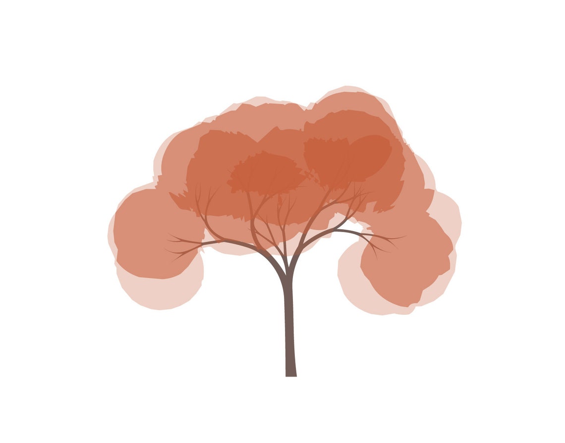 144 Set of Flat Vector Trees Clipart - Flat Vector Plant Illustration ...