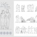 15 Line Vector People Illustration AI - Old People - Elderly Faceless ...