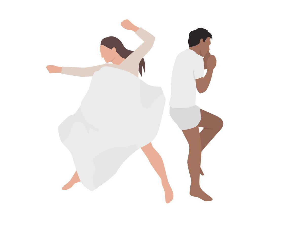 25 Flat Vector People - Sleeping People - Top View - Pack of 22 ...