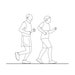 15 Line Vector People Illustration AI - Old People - Elderly Faceless ...