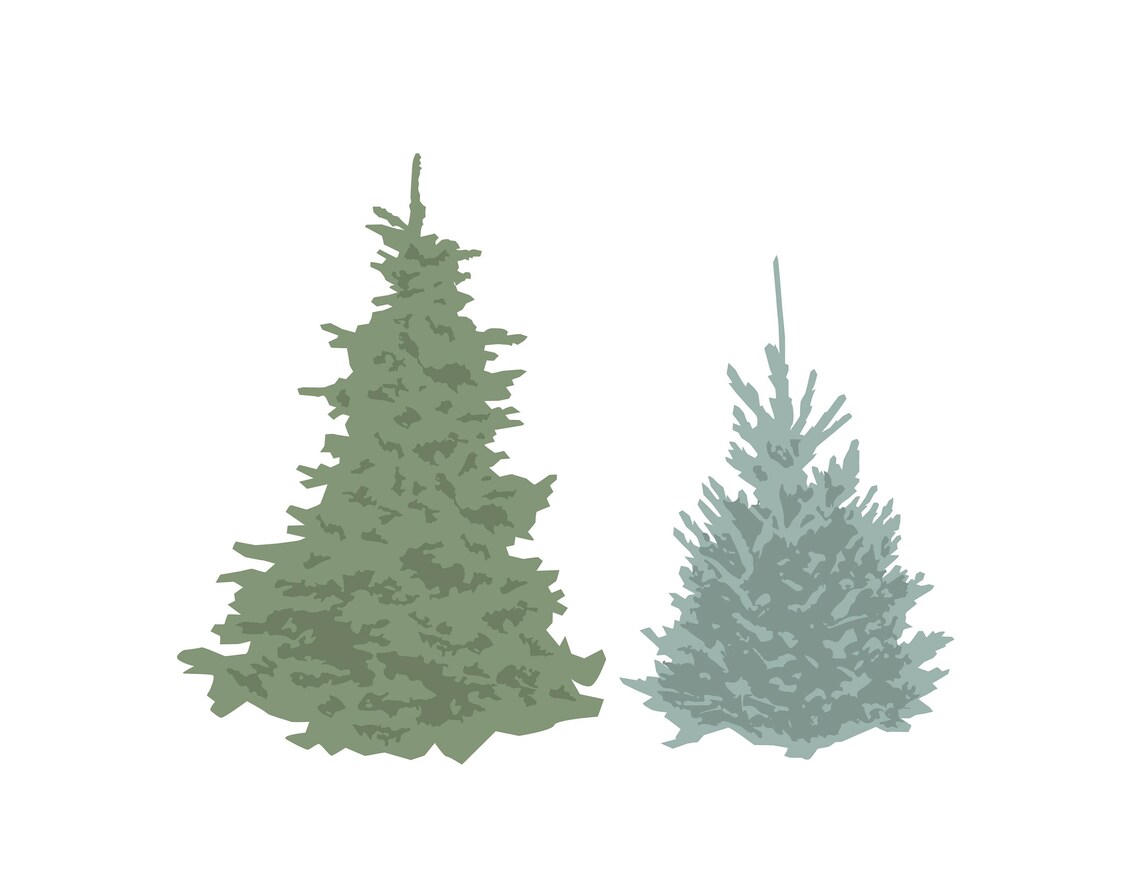 15 Set of Flat Vector Trees Clipart - Flat Vector Plant Illustration ...