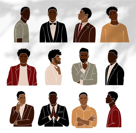 African American Men Clipart