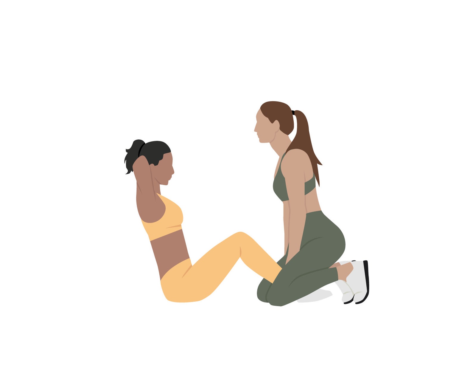 16 Flat Vector People Work Out Illustration - SPORT - Ai - Png - Svg ...