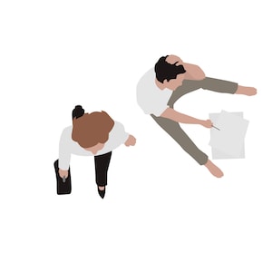 16 Flat Vector People - Top View - Pack of 19 Illustration - AI - Png ...