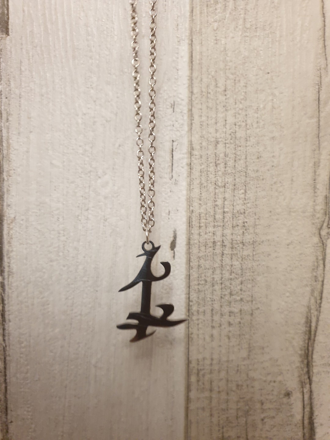 Shadowhunter Parabatai Rune Necklace Steel Jace Nephilim Mortal ...