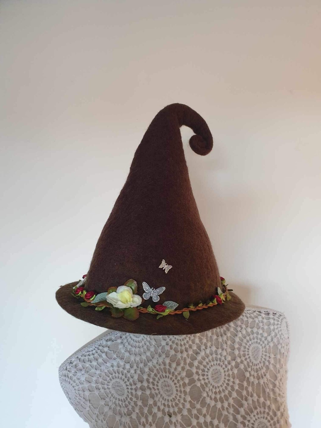 Woodland Fae Witches Brown/green Detailed Feather Green Ribbon Charm ...