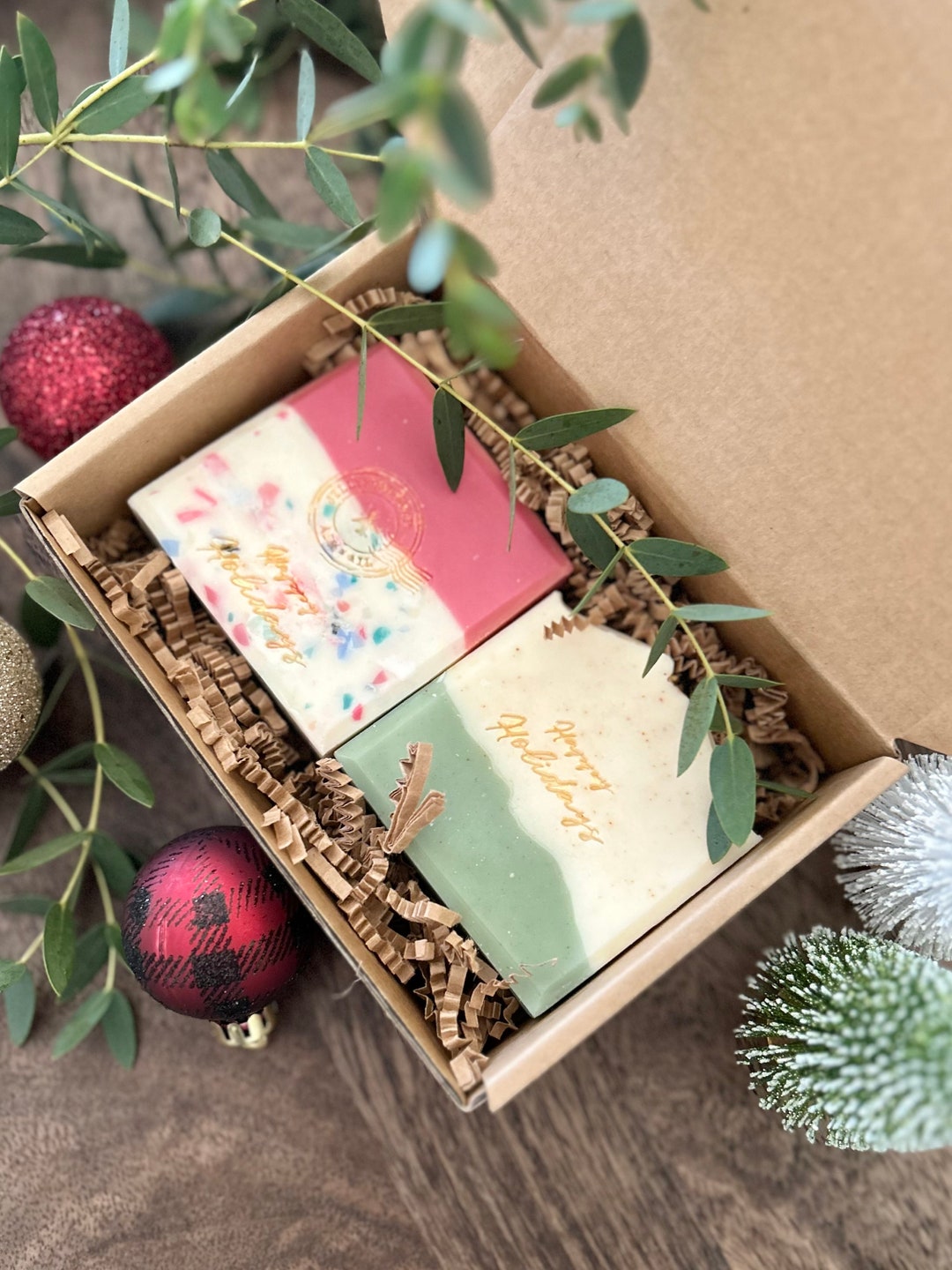 Suds of Joy Holiday Soap Gift Box Handmade Soap Seasons - Etsy