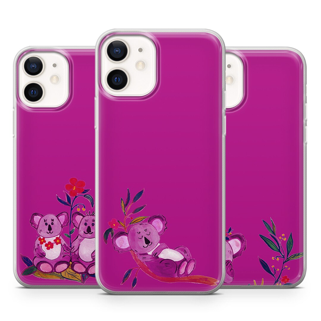 Koala Pink Phone Cover Case for iPhone 7, 8,7, 8, SE2020 XS, XR, 11 ...