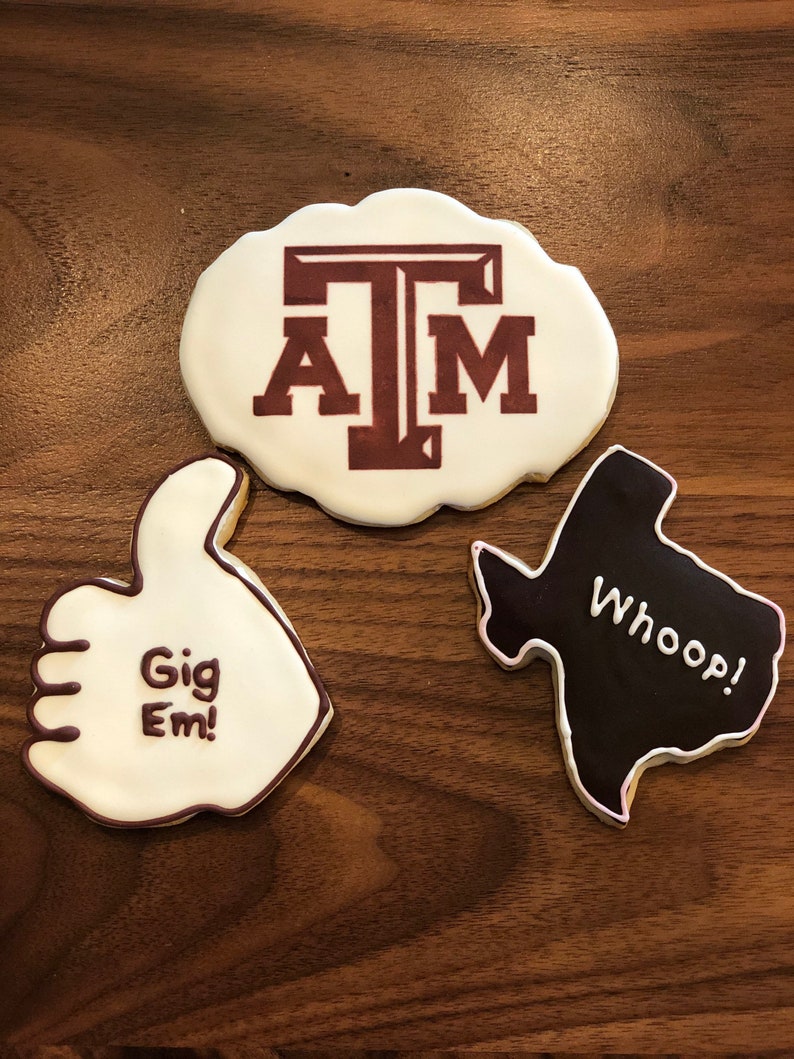 Texas A&M Decorated Cookies - Etsy