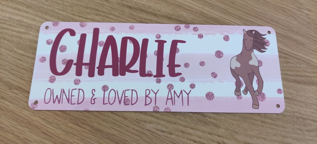 Personalised Rectangle Metal Stable Sign Custom Made Lots of Designs - Etsy