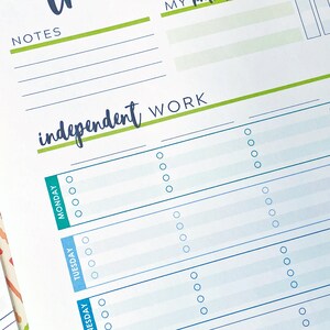 Printable Homeschool Assignment Sheet - Etsy