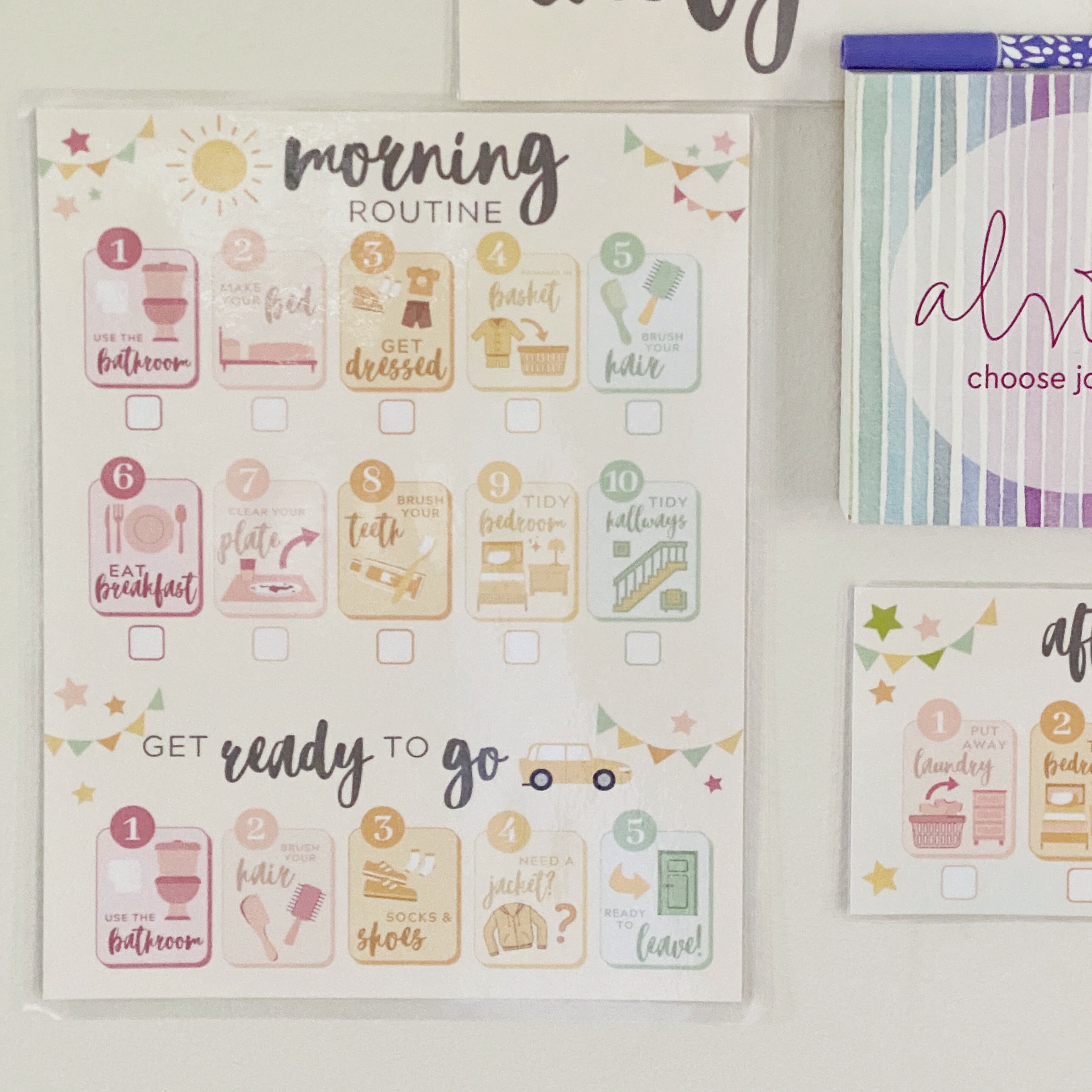 Morning and Bedtime Routine Charts - Etsy