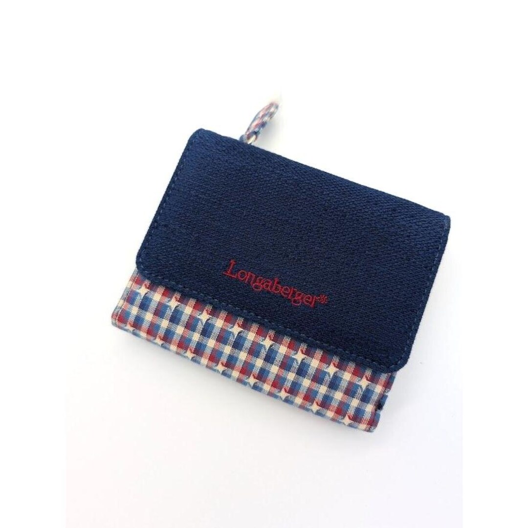 Longaberger Homestead Tri Fold Wallet Removable ID Fabric Country Plaid ...