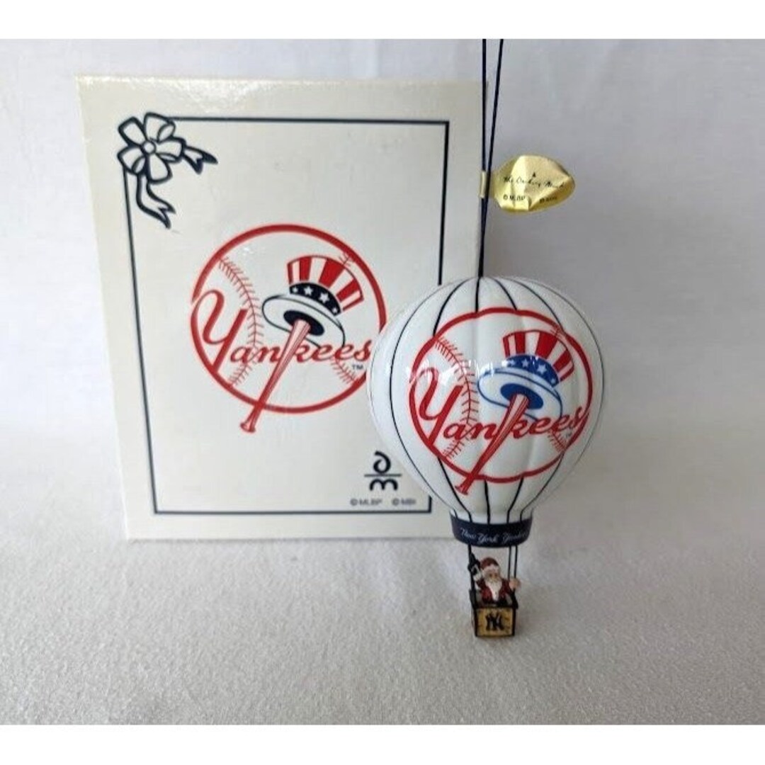New York Yankees Danbury Mint Hot Air Balloon 2003 Christmas Ornament ...