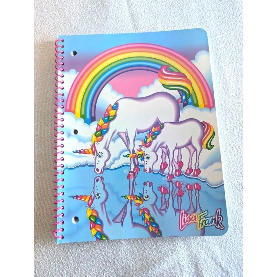 Lisa Frank Spiral Notebook Unicorn 30th Happy Birthday Markie & Celeste ...