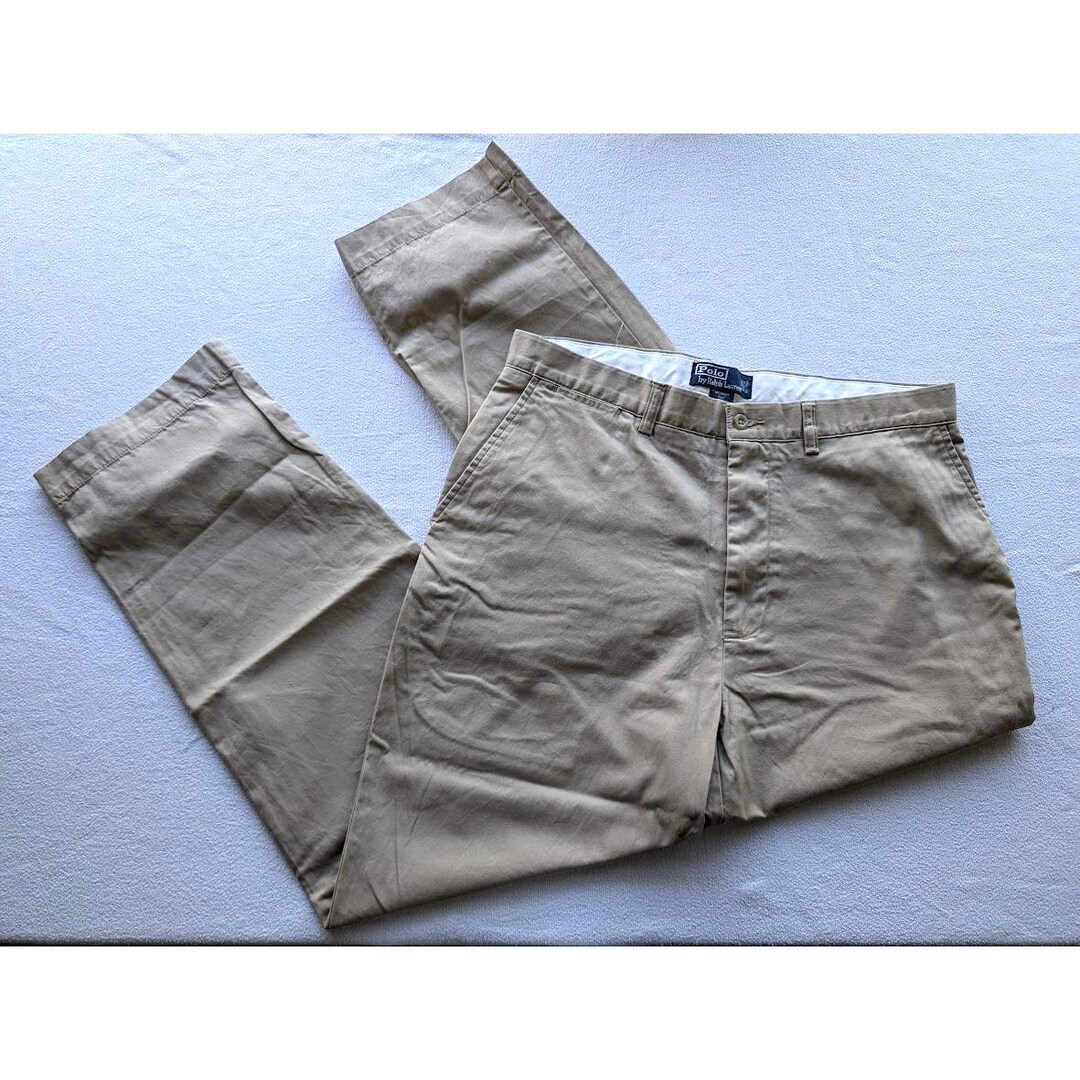 Polo Ralph Lauren Prospect Pants Mens Size 34x30 Khaki Chino Vintage Preppy Logo - Etsy