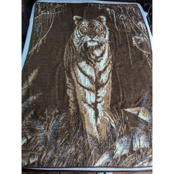 Tiger Blanket Vintage - Etsy
