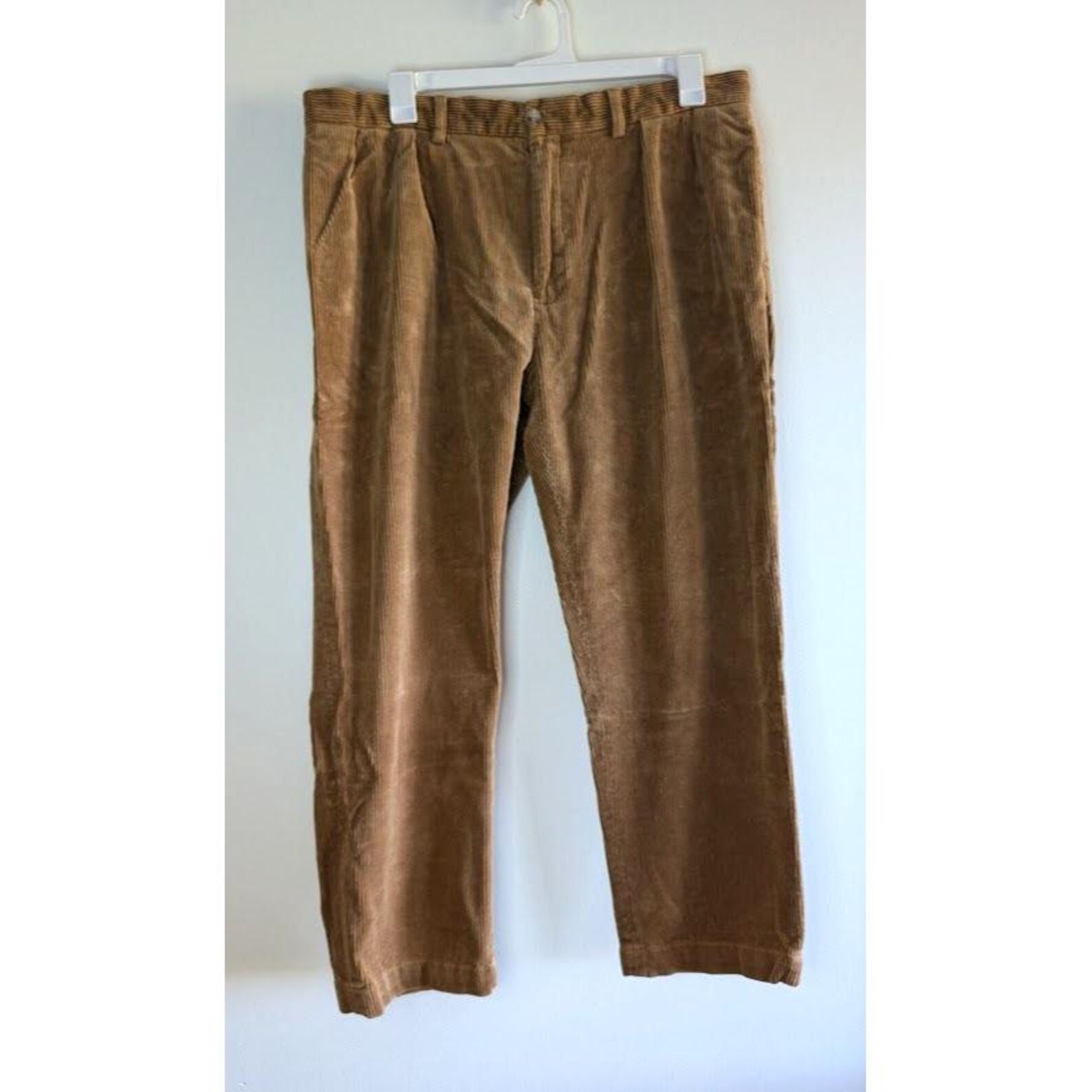 Vintage Polo Ralph Lauren Ethan Pants 40x30 Corduroy Pleated 90s Preppy ...