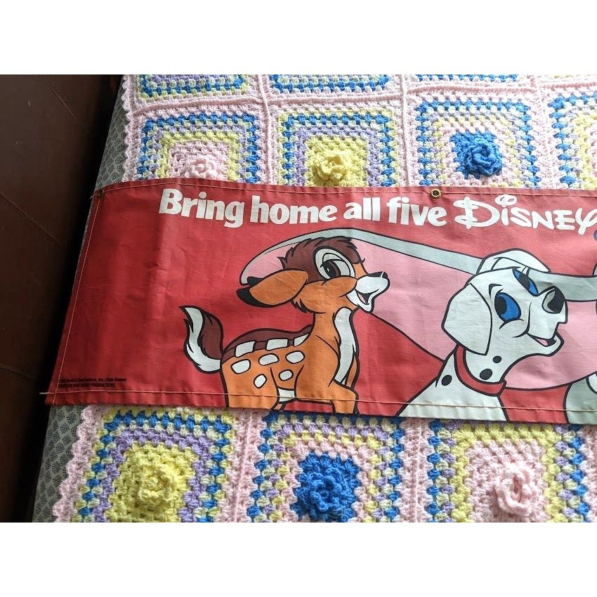 Vintage 1985 Disney Hardee's Restaurant Advertising Banner - Etsy