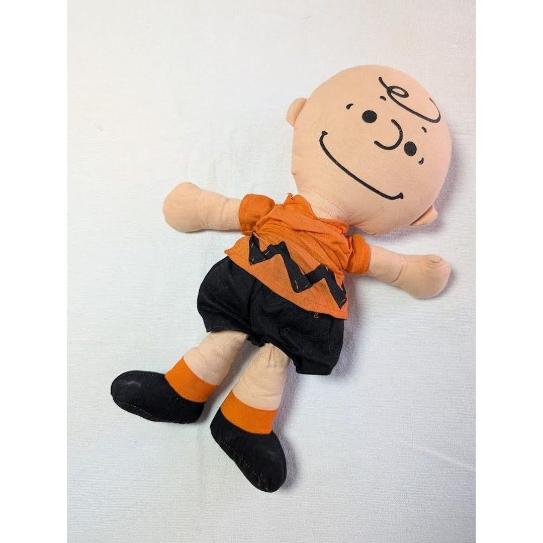 Vintage Medicom Toy Peanuts Charlie Brown Stuff 2D Plush Cushion Rag ...