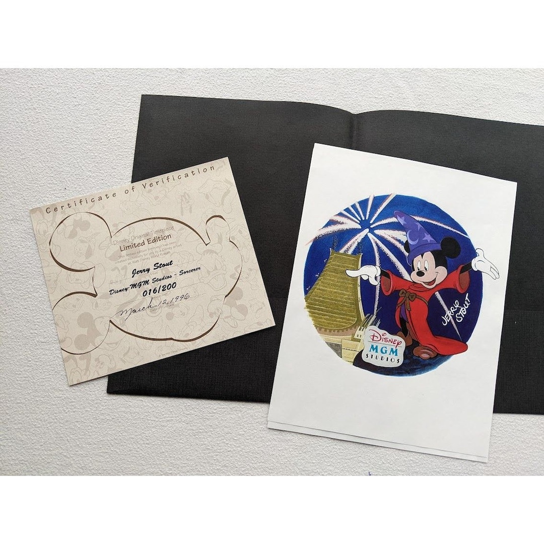 1996 Disney MGM Studios Mickey Mouse Fantasia Limited Edition Print ...