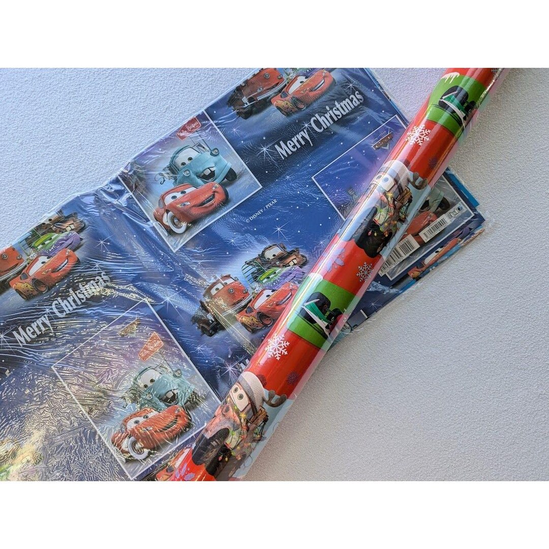 Disney Pixar Cars Wrapping Paper 45sq Ft Mater Strip Wingo Christmas ...