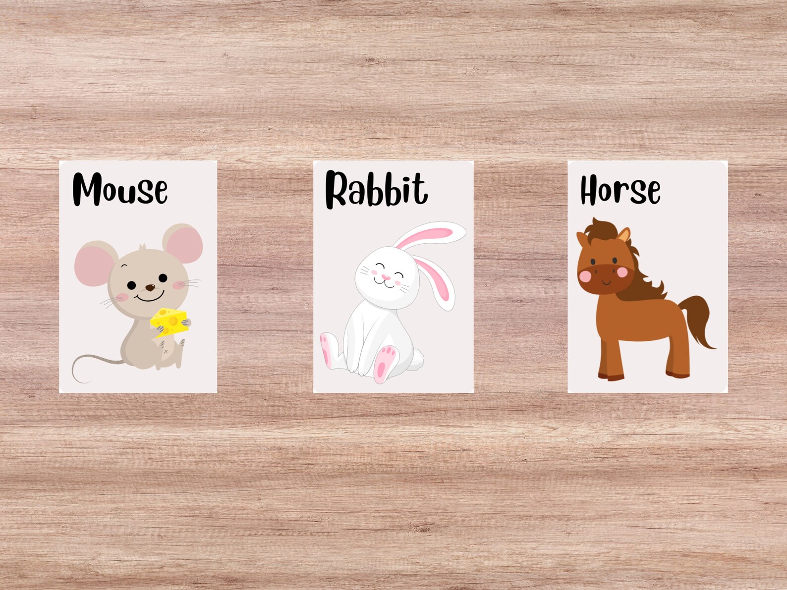 Animal Flashcards, Printable Flash Cards for Kids, Vocabulary Cards ...