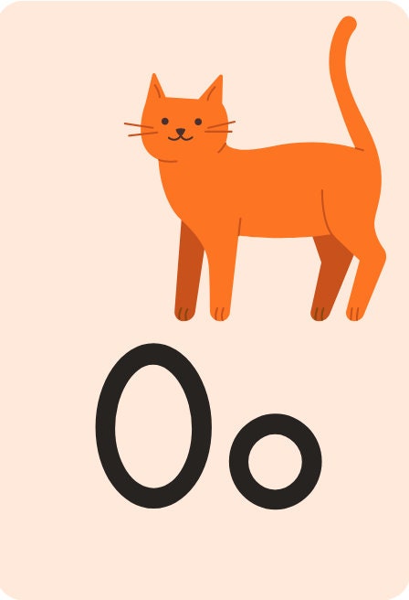Cat Alphabet Phonics Flashcards Cats Download Learn the - Etsy UK