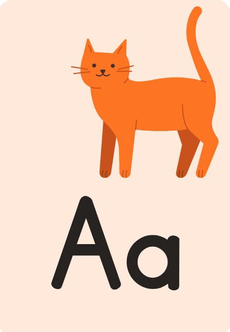 Cat Alphabet Phonics Flashcards Cats Download Learn the - Etsy UK