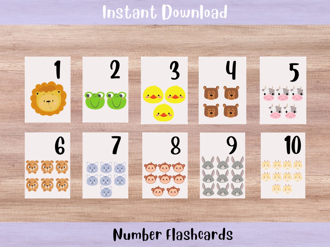Tarjetas didácticas numéricas, Tarjetas didácticas imprimibles para ...