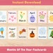 Months of the Year Printable Flashcards for Kids, Toddler Flashcards ...