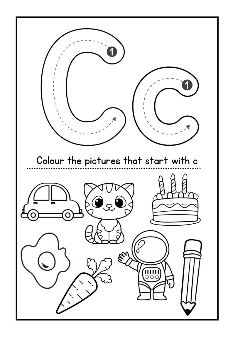 ALPHABET COLOURING PAGES | Learning Worksheets | Printable Tracing ...