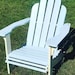 Single Adirondack Chair Two Tone Painted cool Breeze / Elderflower - Etsy