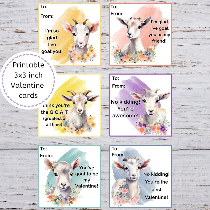 Goat Valentine - Etsy