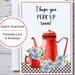 Coffee Get Well Card, Printable Get Well Card, I Hope You Perk up Soon ...