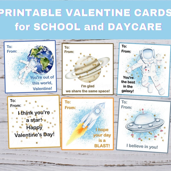 Space Valentine - Etsy