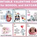 Dog Cat Valentine's Day Cards for School, Printable Valentine Cards for ...